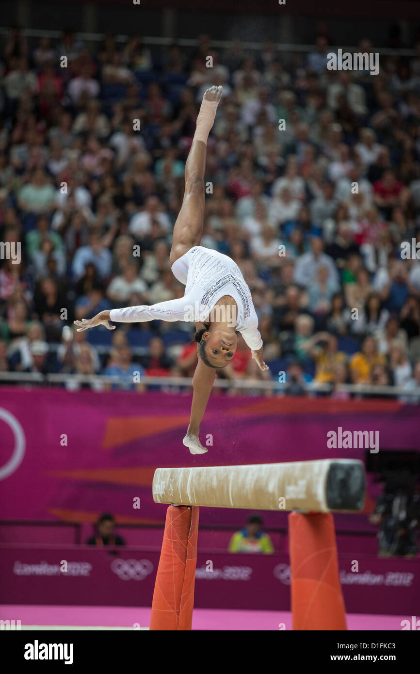 Gabby Douglas Beam Poses