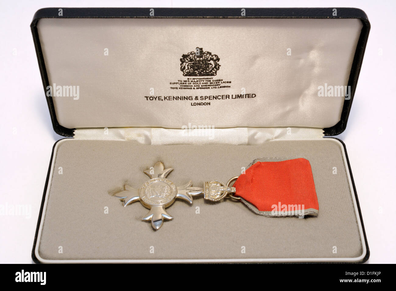 Member of the British Empire Medal MBE life event honours system Stock ...