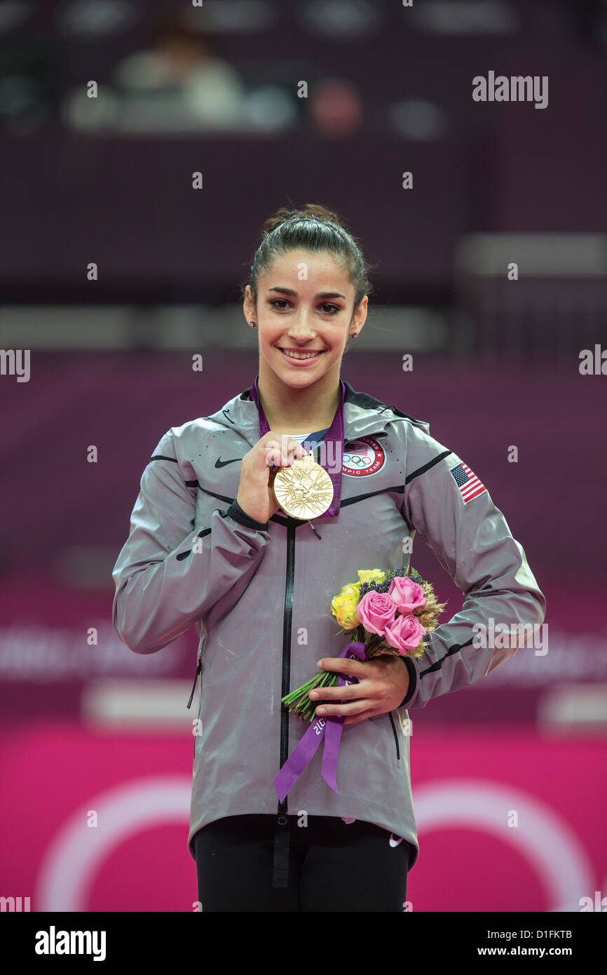 Alexandra Raisman (USA) winner of the gold medal in the Women's Floor ...