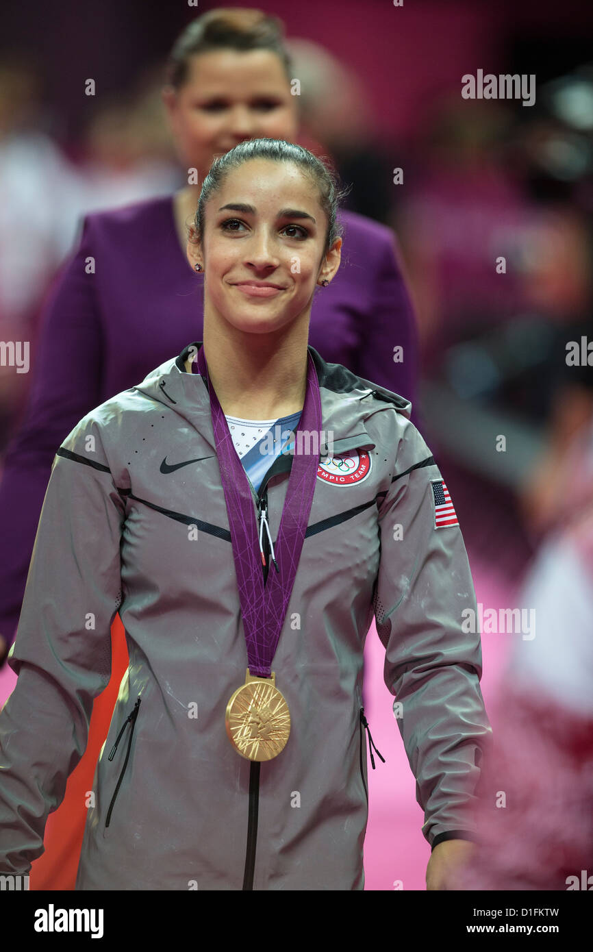Alexandra Raisman (USA) winner of the gold medal in the Women's Floor ...