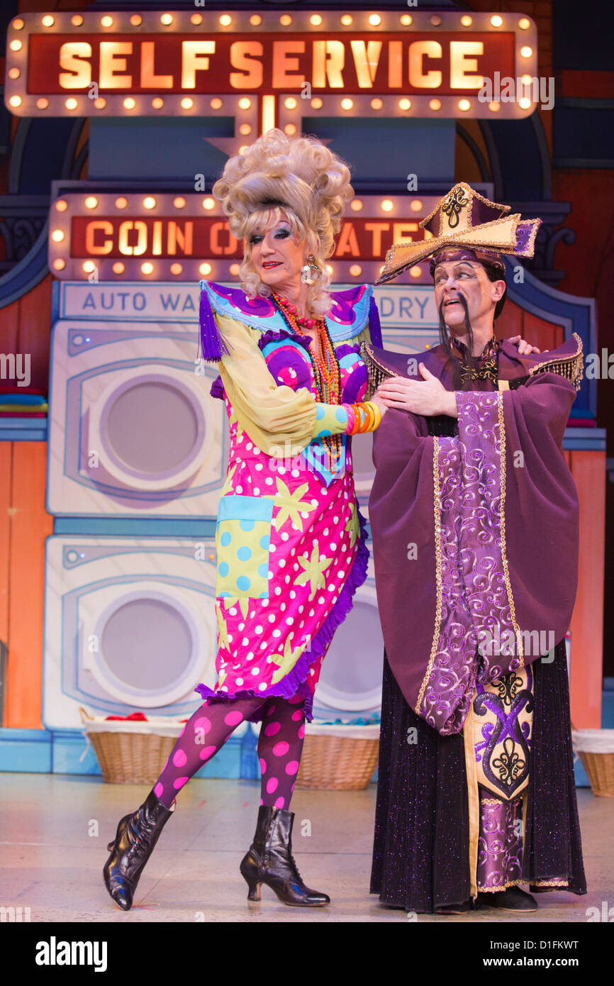 Lily Savage, aka Paul O'Grady stars as the Widow Twankey in the ...