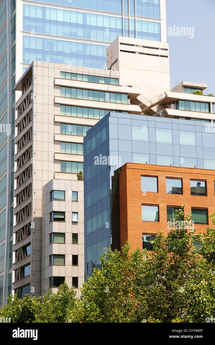 Modern Architecture in Santiago de Chile, Chile, South america Stock ...