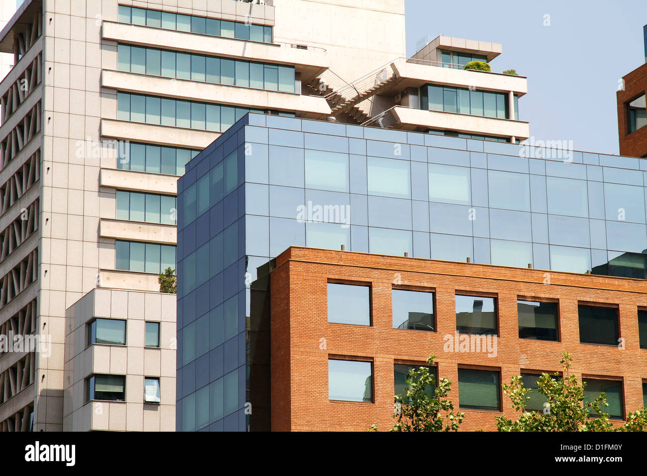 Modern Architecture in Santiago de Chile, Chile, South america Stock ...
