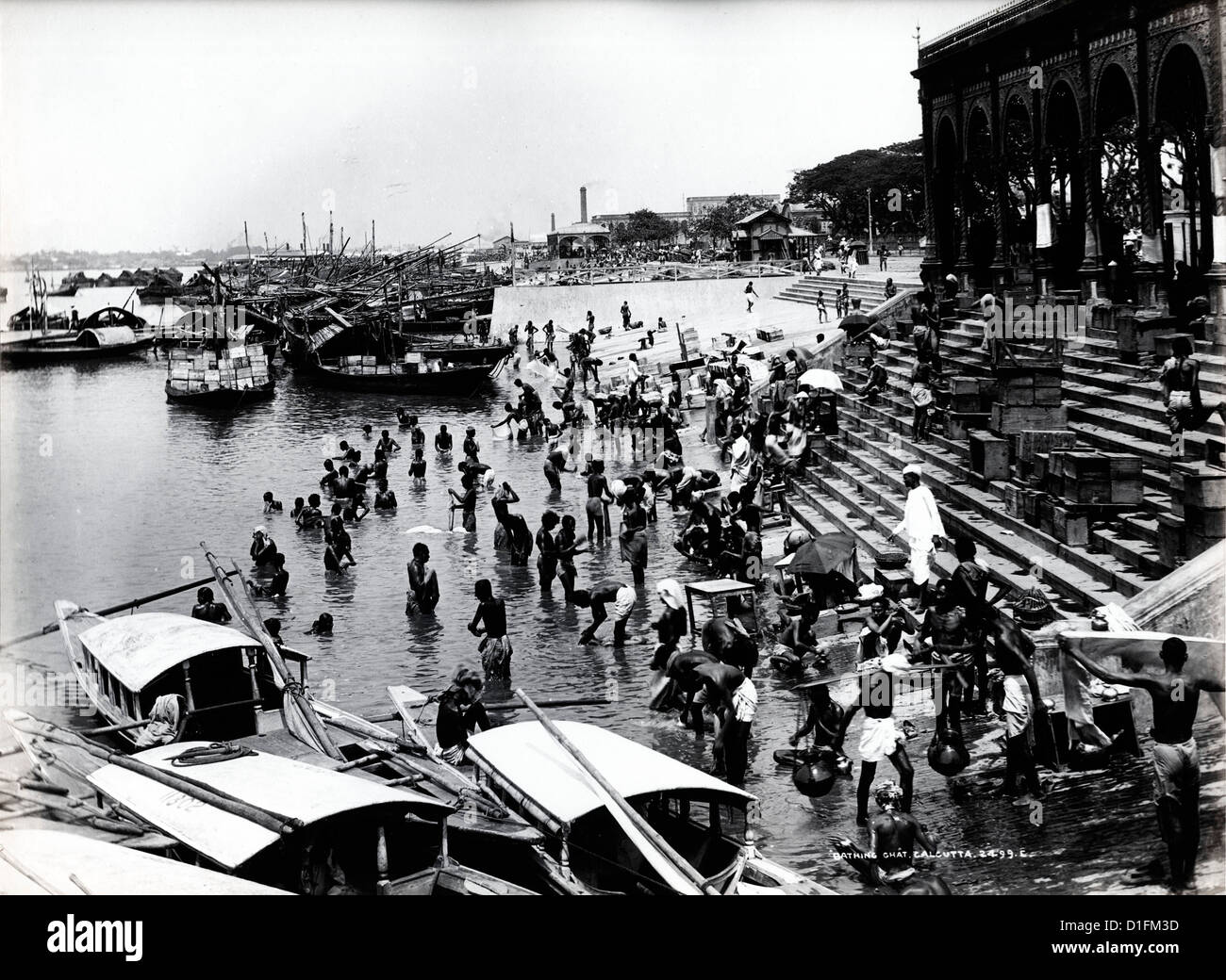 1890 bathing hi-res stock photography and images - Alamy