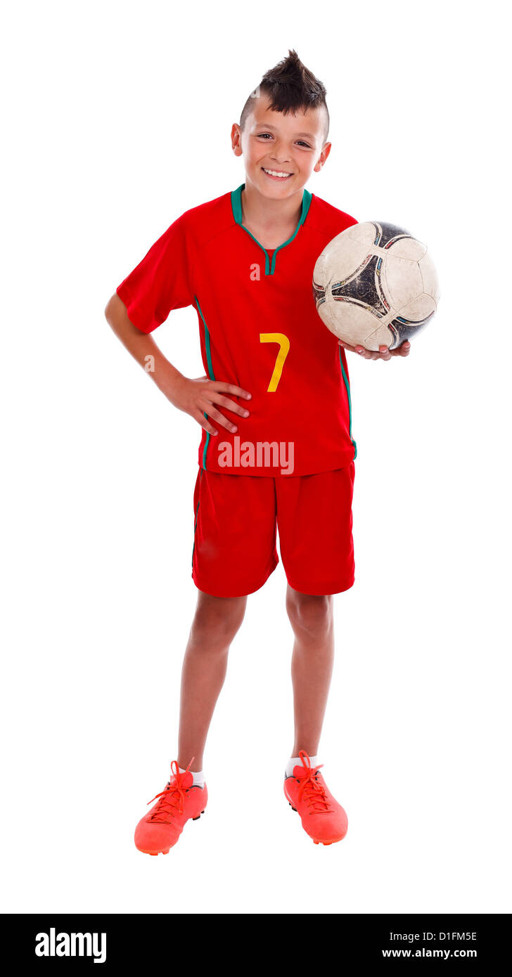 Football ball teenager child soccer hi-res stock photography and images ...