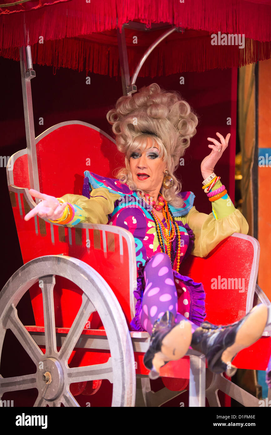 Lily Savage, aka Paul O'Grady stars as the Widow Twankey in the ...