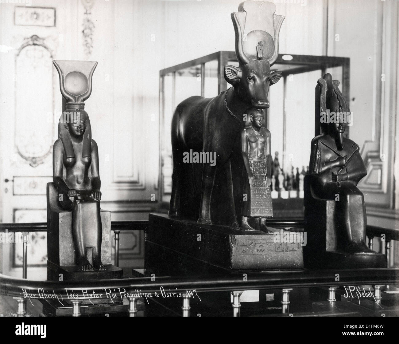 Musee de Ghiseh, Egypt ca 1880, by Pascal Sebah Stock Photo - Alamy