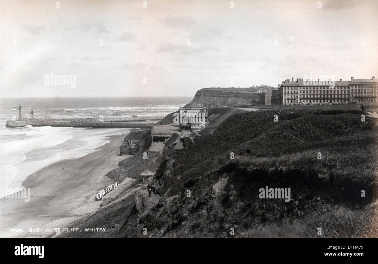 West Cliff, Whitby, by Frank Meadow Sutcliffe, ca 1880 Stock Photo - Alamy