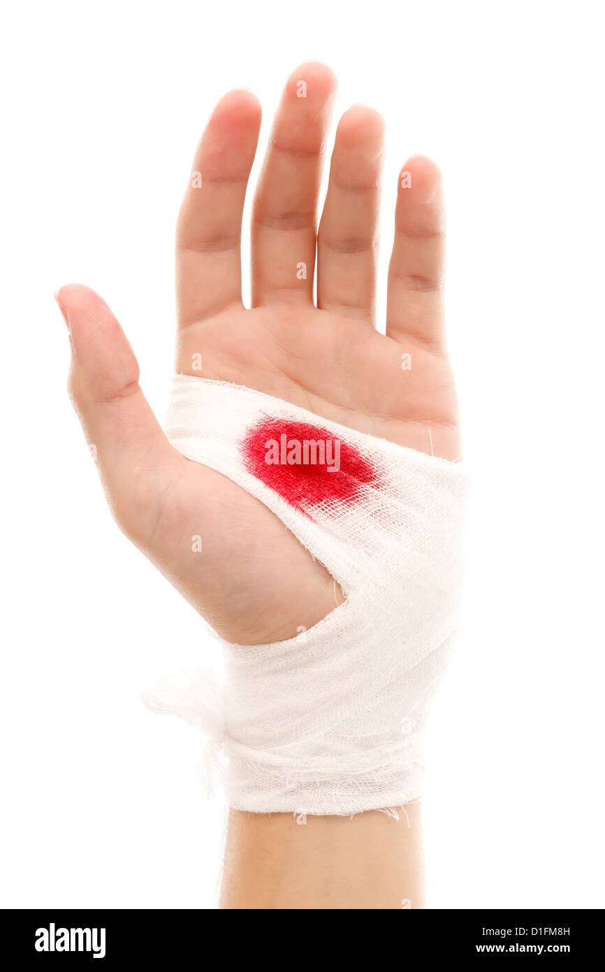 Blood a bandage hi-res stock photography and images - Alamy