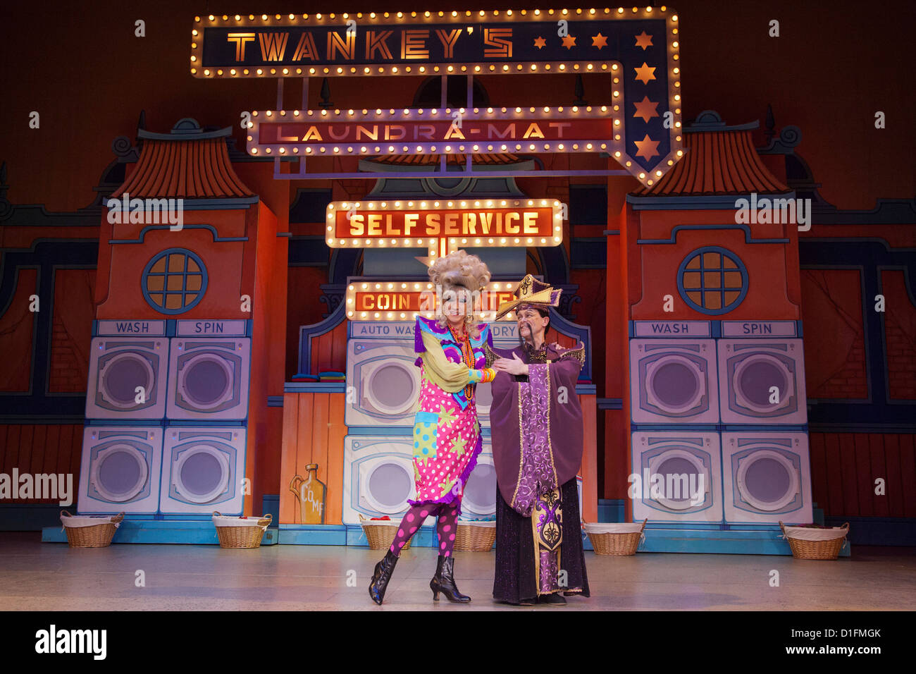 Lily Savage, aka Paul O'Grady stars as the Widow Twankey in the ...