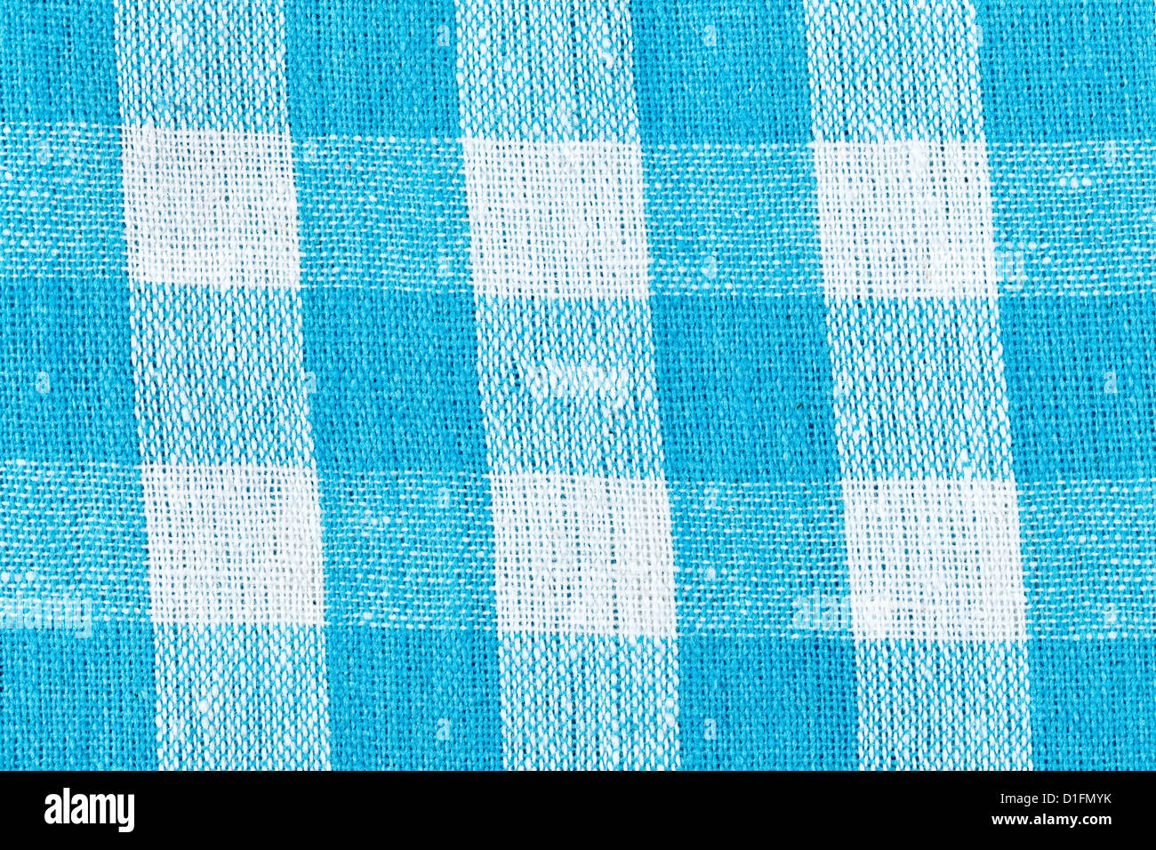 Blue-white checkered canvas texture for background Stock Photo - Alamy