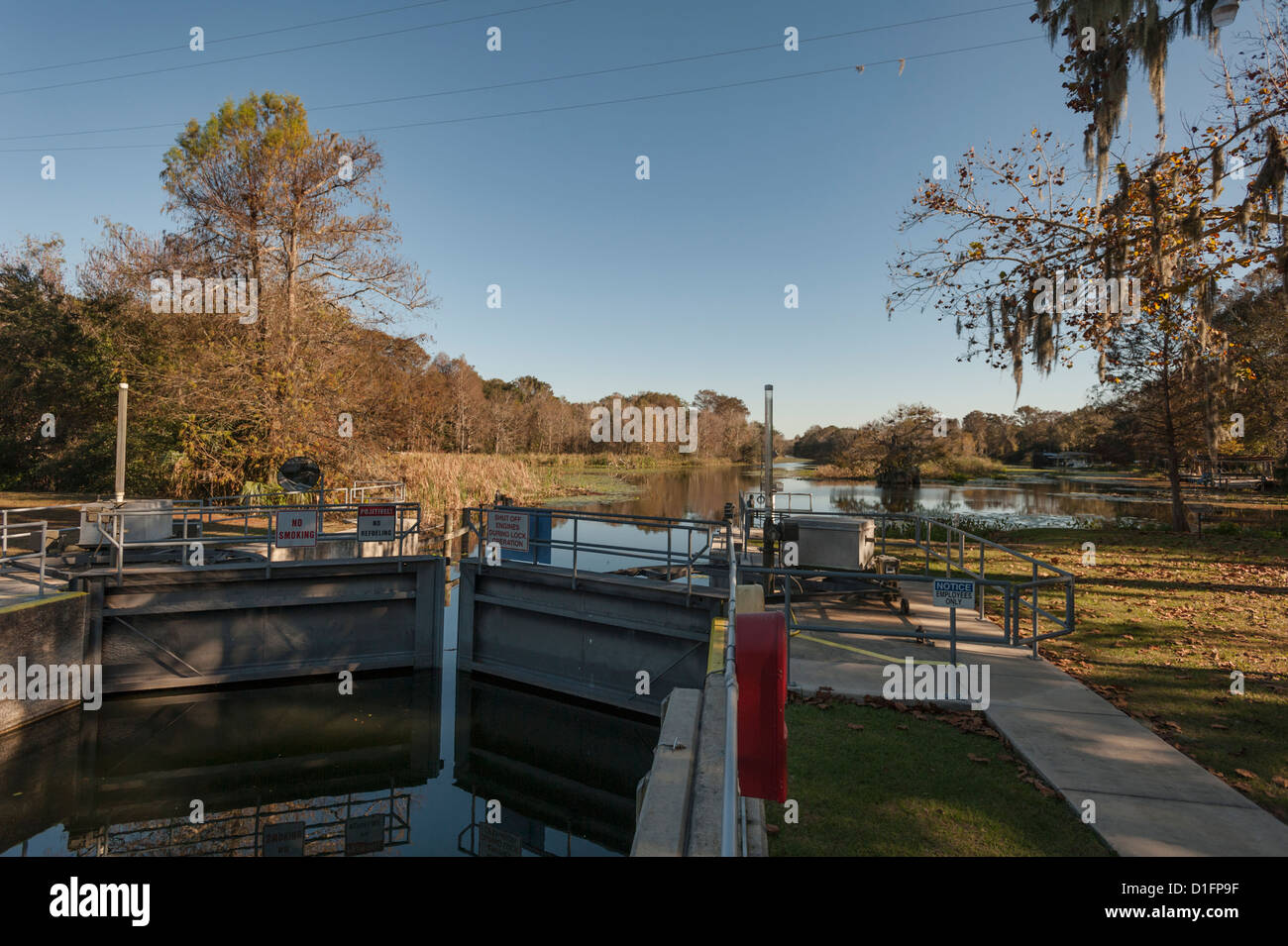 Burrell Navigational Lock and Dam located in Lake County Leesburg ...