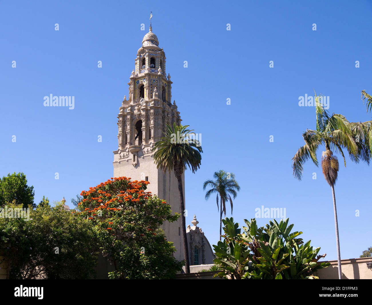 Spanish Style Building in Balboa Park in San Diego California USA Stock ...