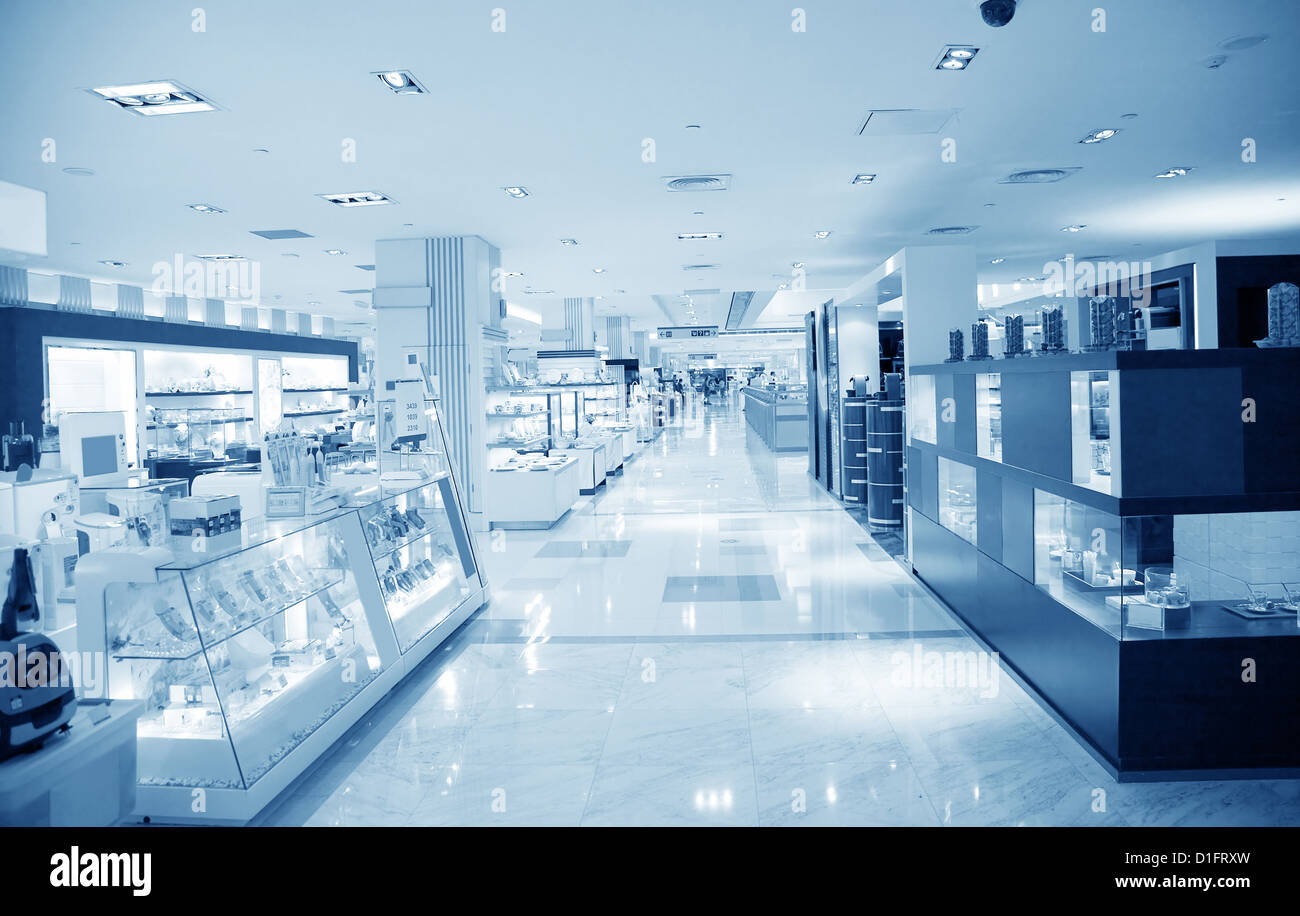 Interior of a department store Stock Photo - Alamy