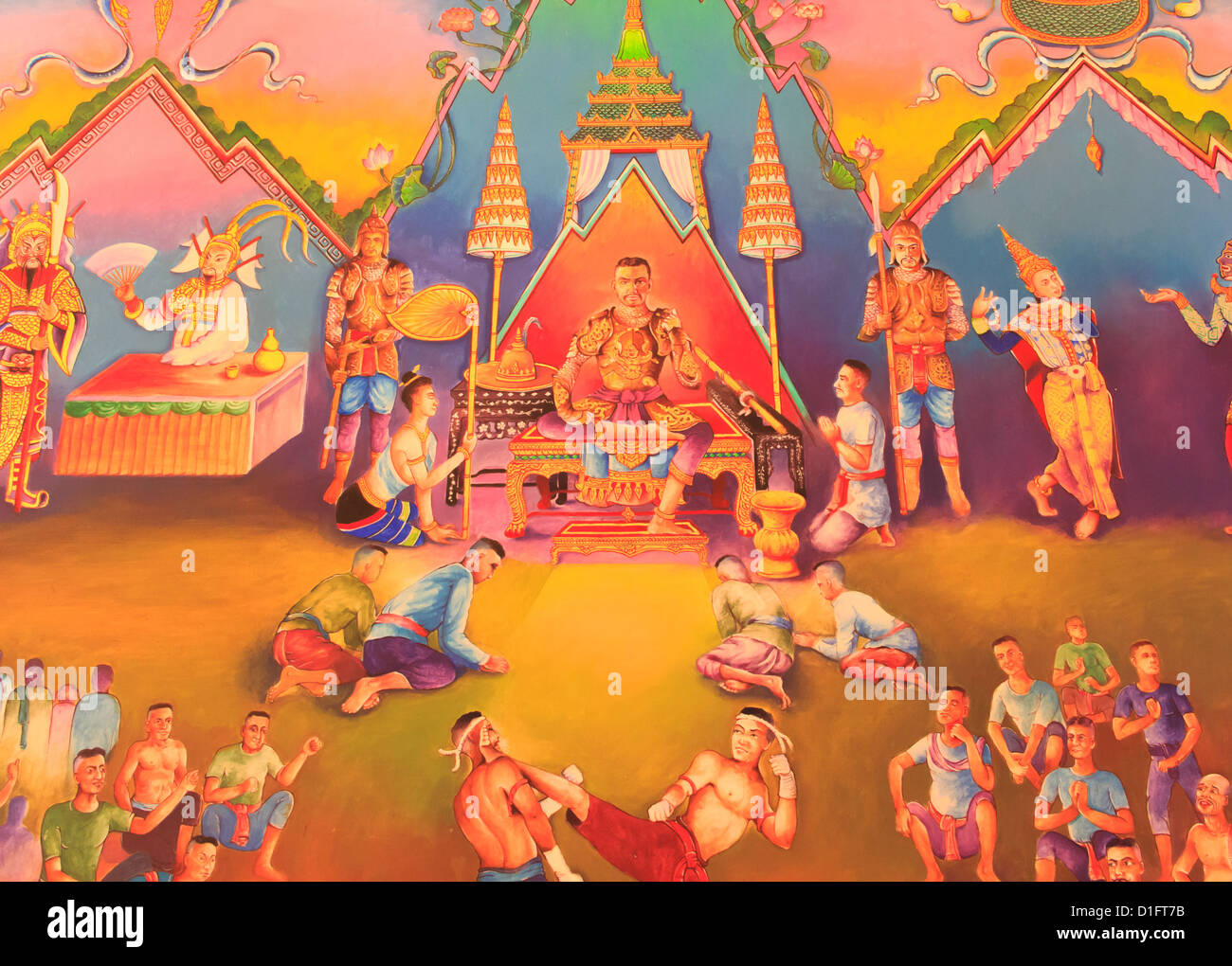 Thai painting hi-res stock photography and images - Alamy