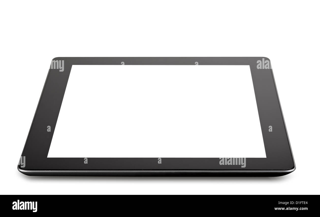 Tablet computer (tablet pc) . Modern portable touch pad device Stock ...