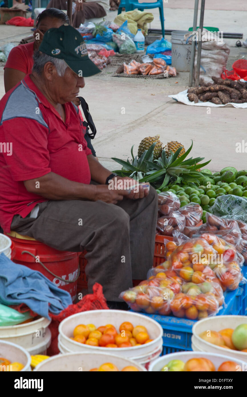 The San Ignacio market in Belize is loaded up with all types of fresh ...