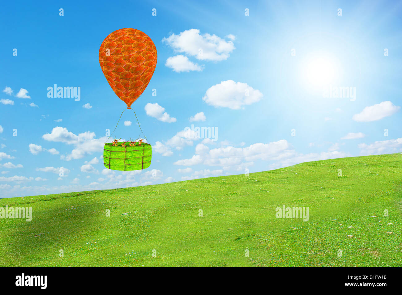 Ants in a hydrogen balloon flight Stock Photo - Alamy