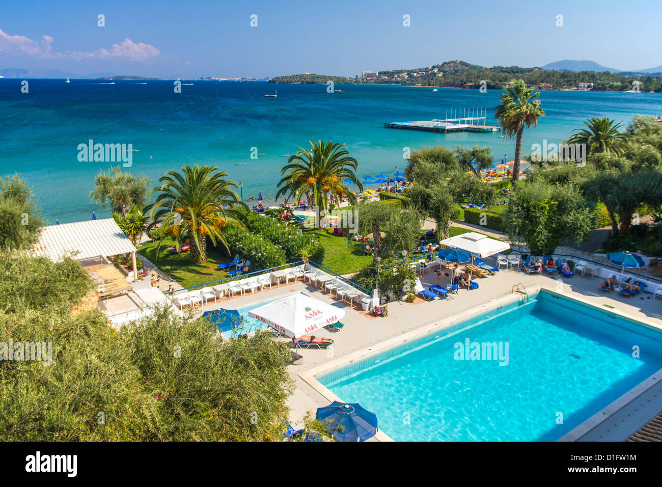 Dassia beach hi-res stock photography and images - Alamy
