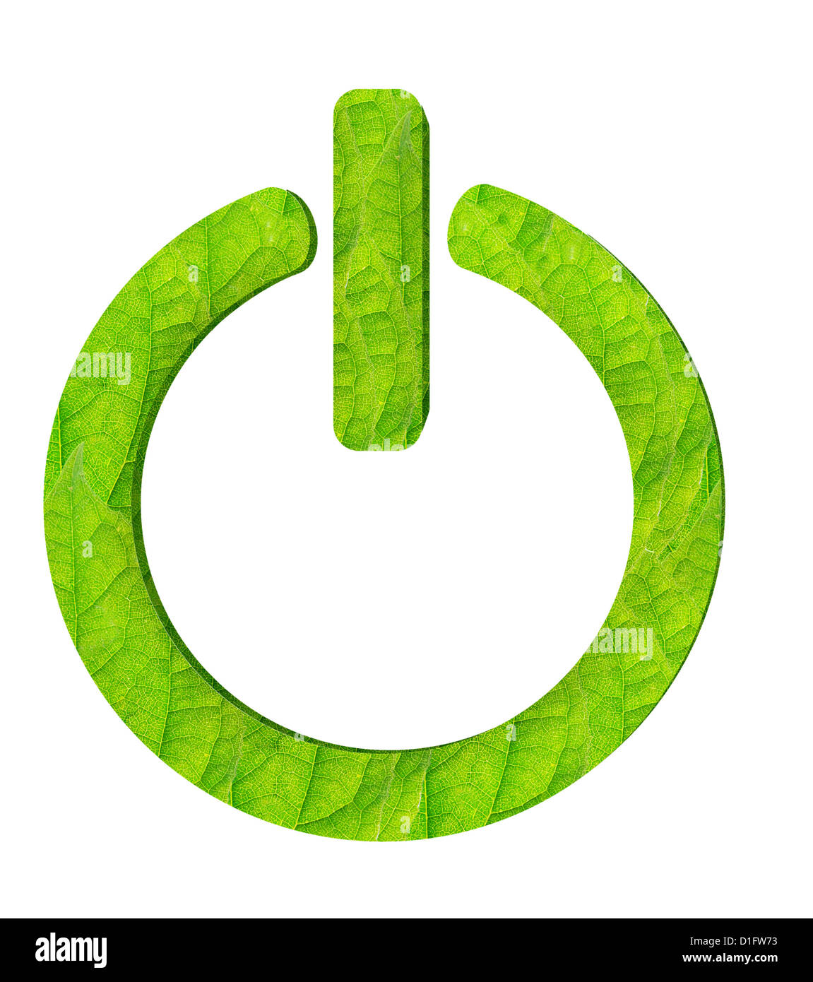 Isolated green the switch button Stock Photo - Alamy