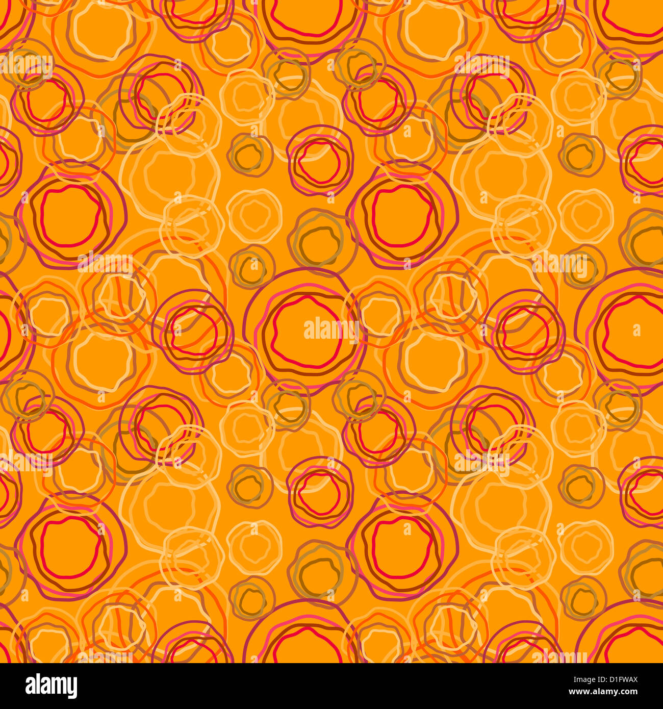 Color pattern of the rings on an orange background - seamless texture ...
