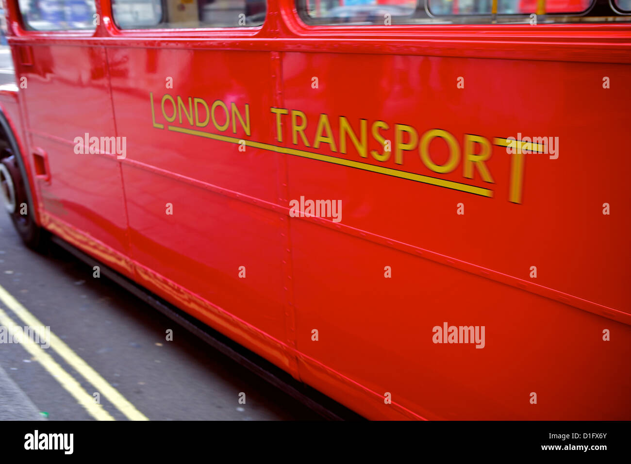 London transport, red London bus (route master) London, UK Stock Photo ...