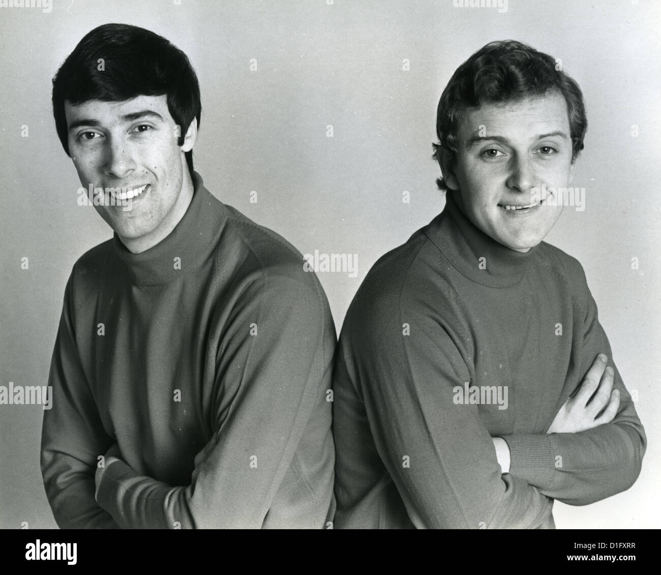 DAVID and JONATHAN UK pop duo in January 1966 with Roger Cook at left ...