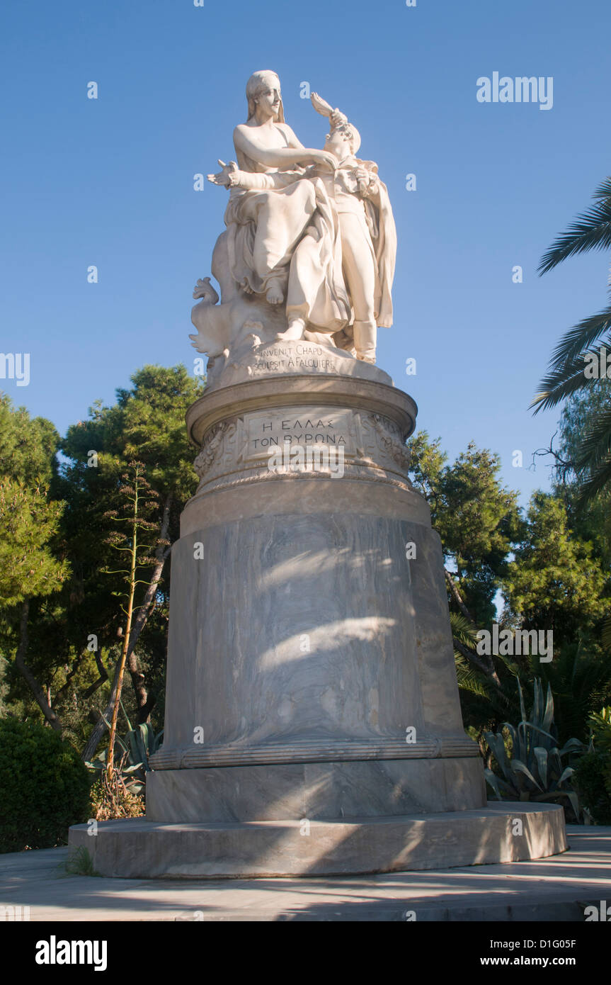 Statue of Lord Byron (who died in Greece) by Chapu and Falguiere ...
