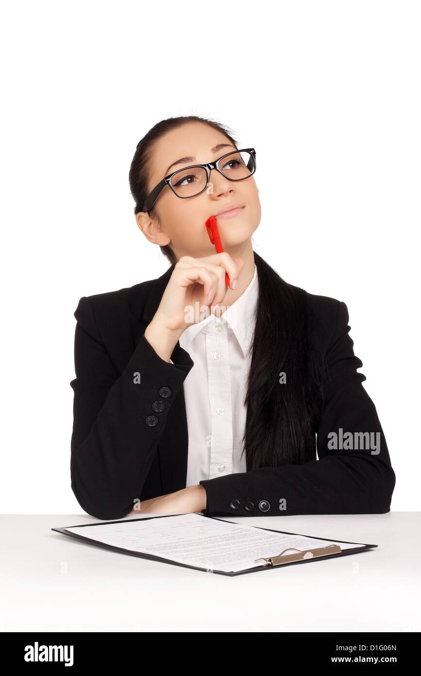 Portrait of business woman Stock Photo - Alamy