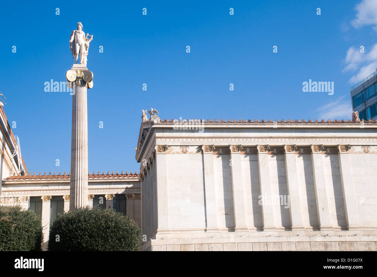 Statue of Apollo at the Academy of Athens Stock Photo - Alamy
