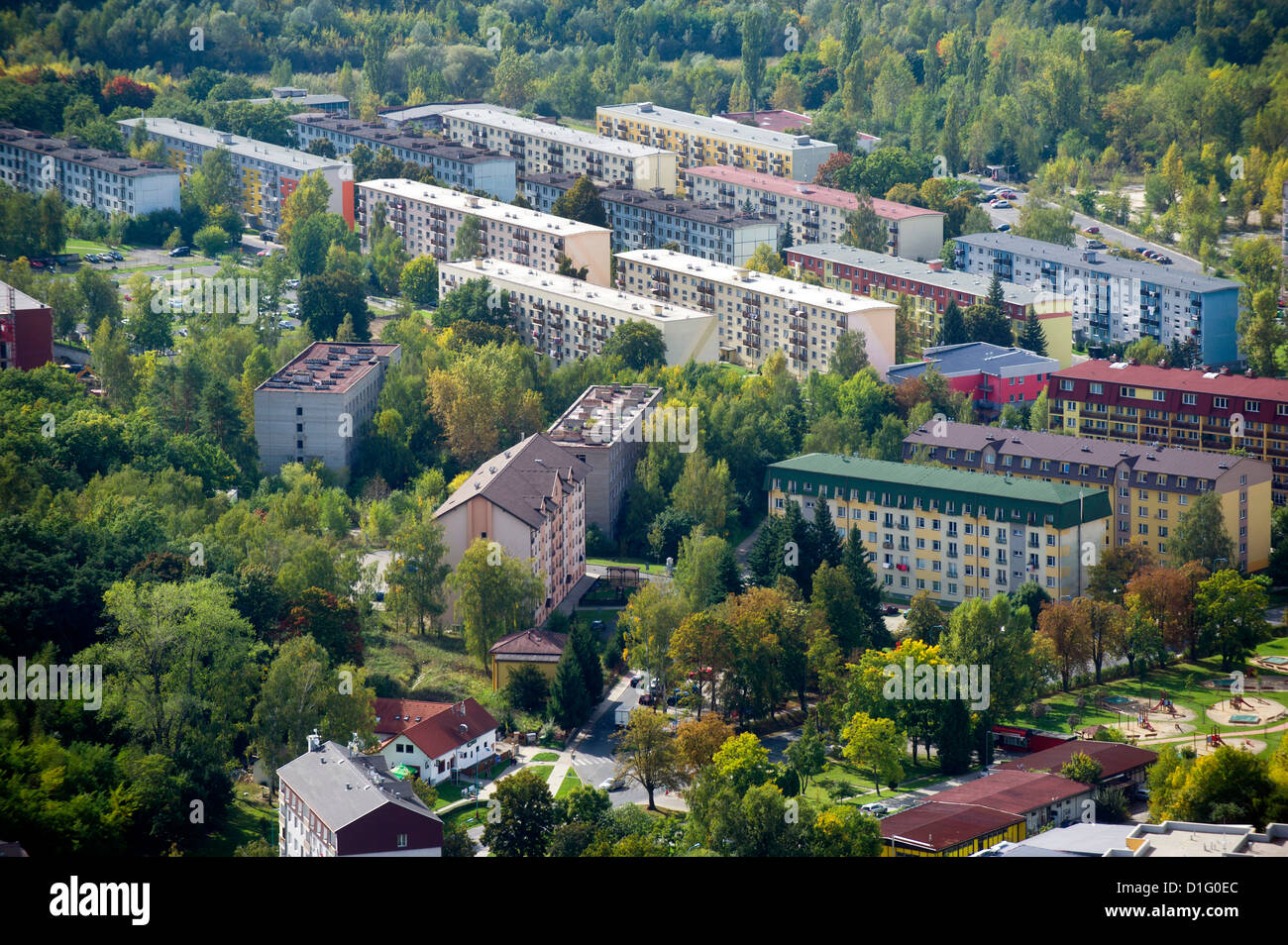 Housing estate after Soviet Army new housing development in Milovice 50 ...
