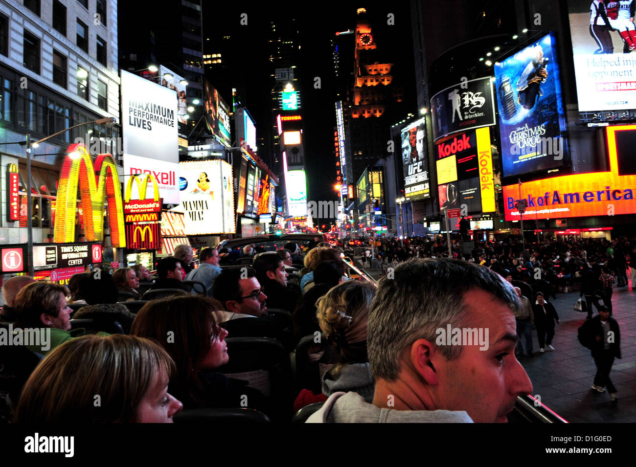 Tour Bus In Times Square High Resolution Stock Photography and Images ...