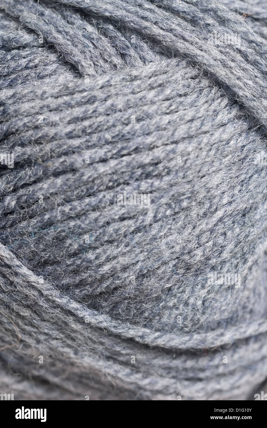 Grey knitting wool, close crop Stock Photo - Alamy
