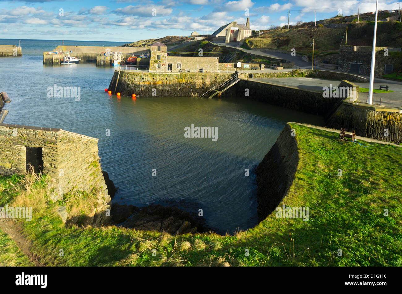 Amlwch Port Amlwch Anglesey North Wales Uk.Breakwater and Outer harbour ...