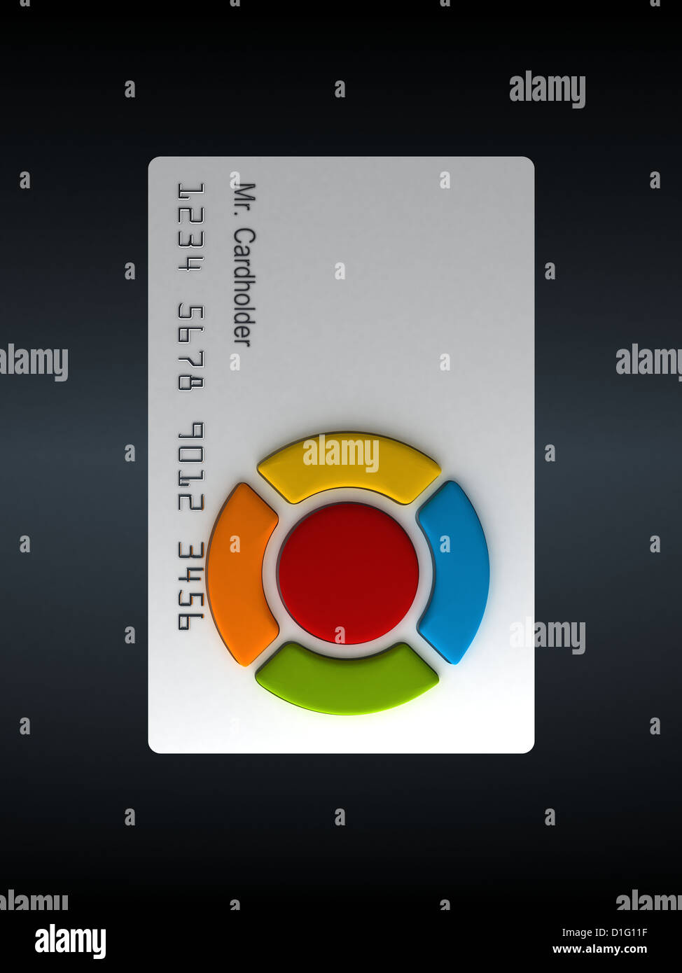 Credit card - remote with buttons Stock Photo - Alamy