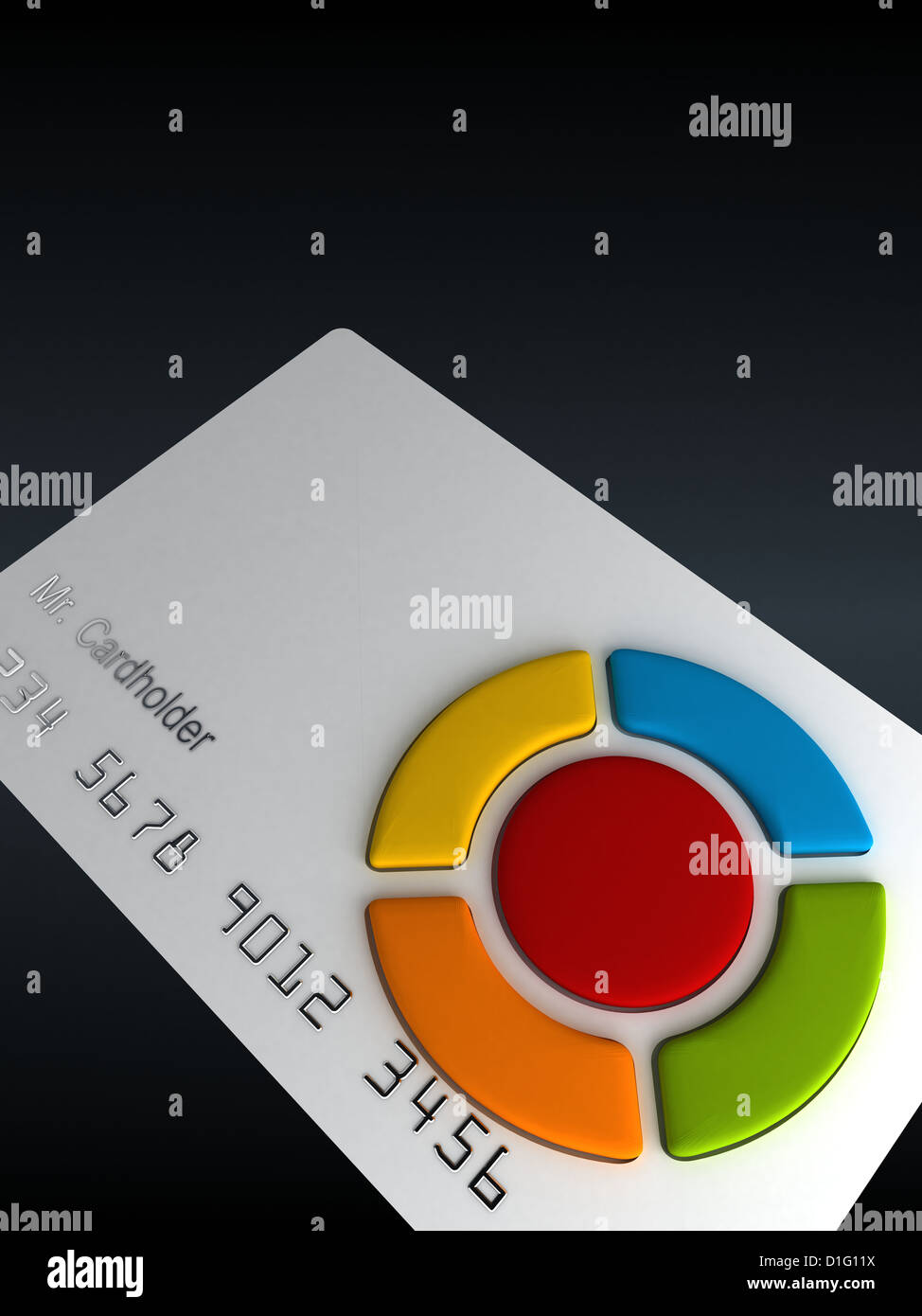 Credit card - remote with buttons Stock Photo - Alamy