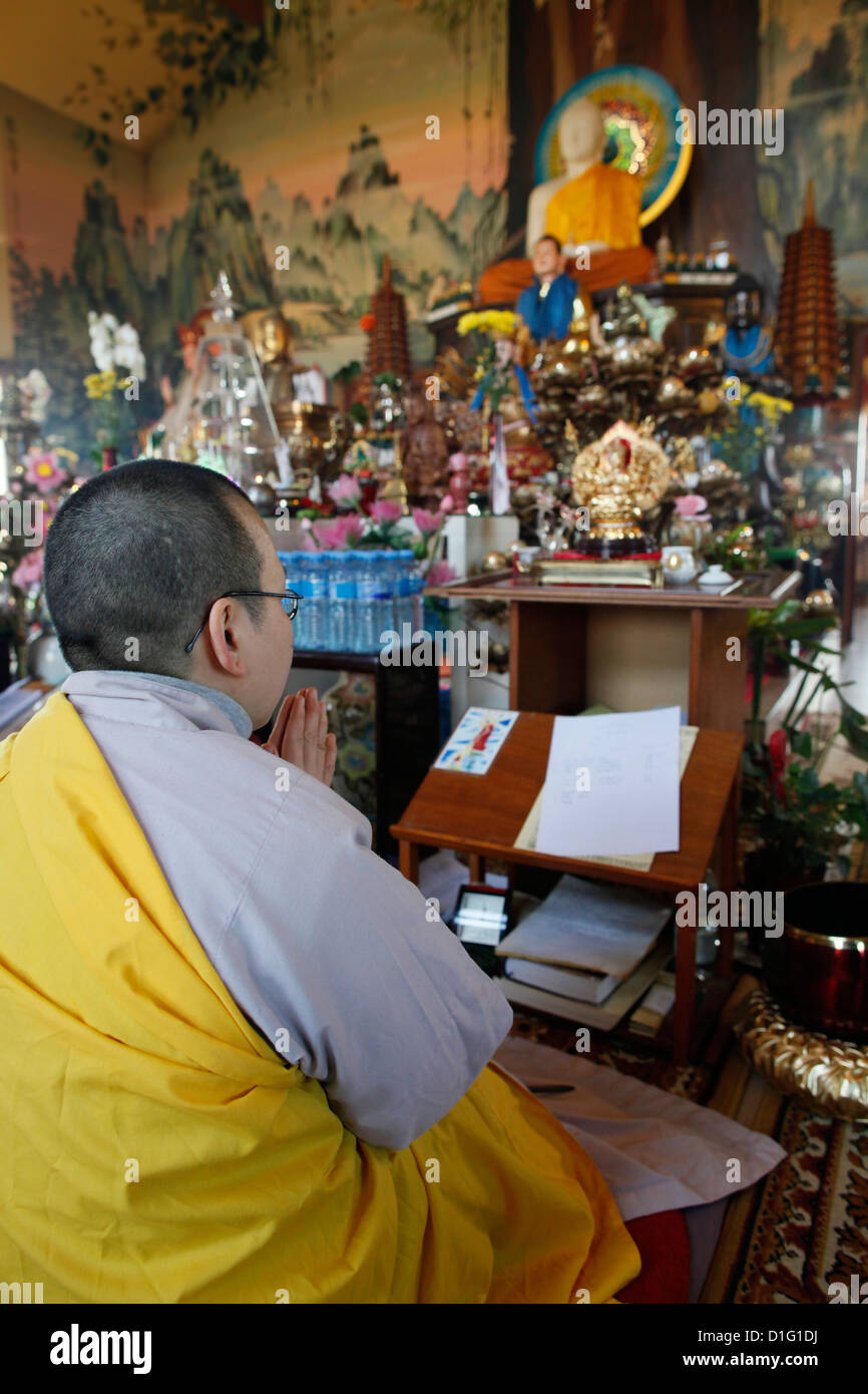 Inside french buddhist temple hi-res stock photography and images - Alamy