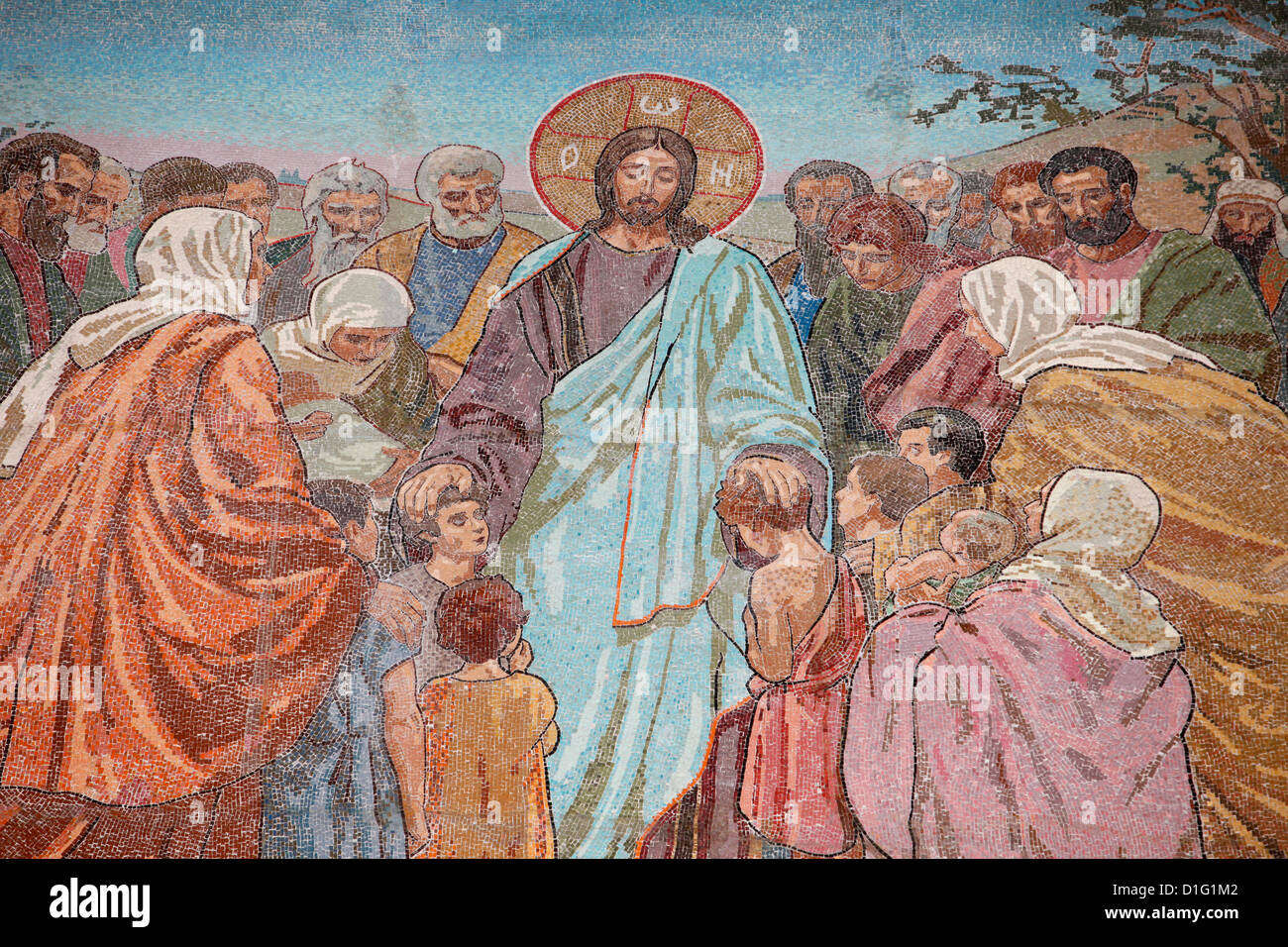 Jesus blessing the children hi-res stock photography and images - Alamy