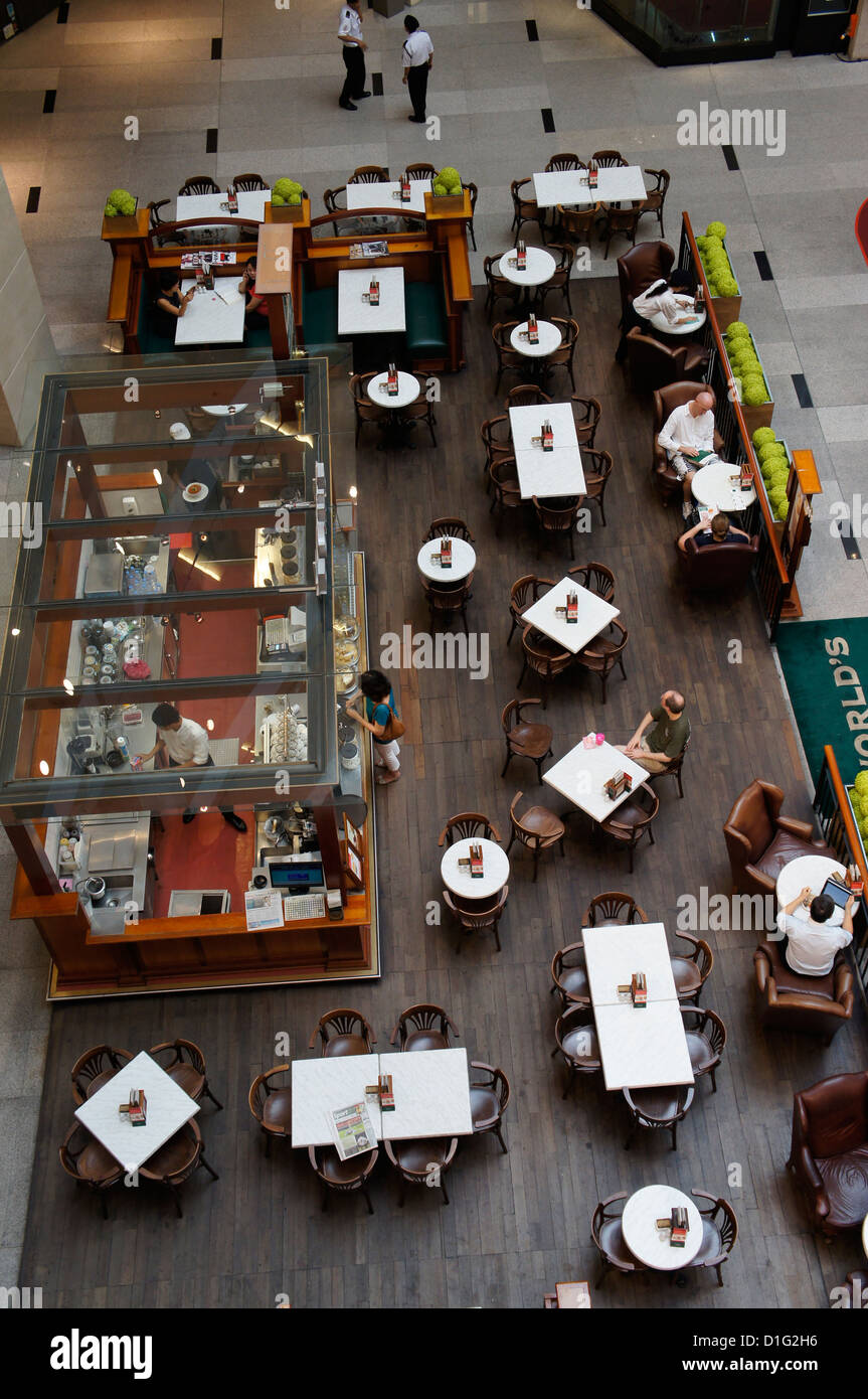 bird's eye view of a café Stock Photo - Alamy