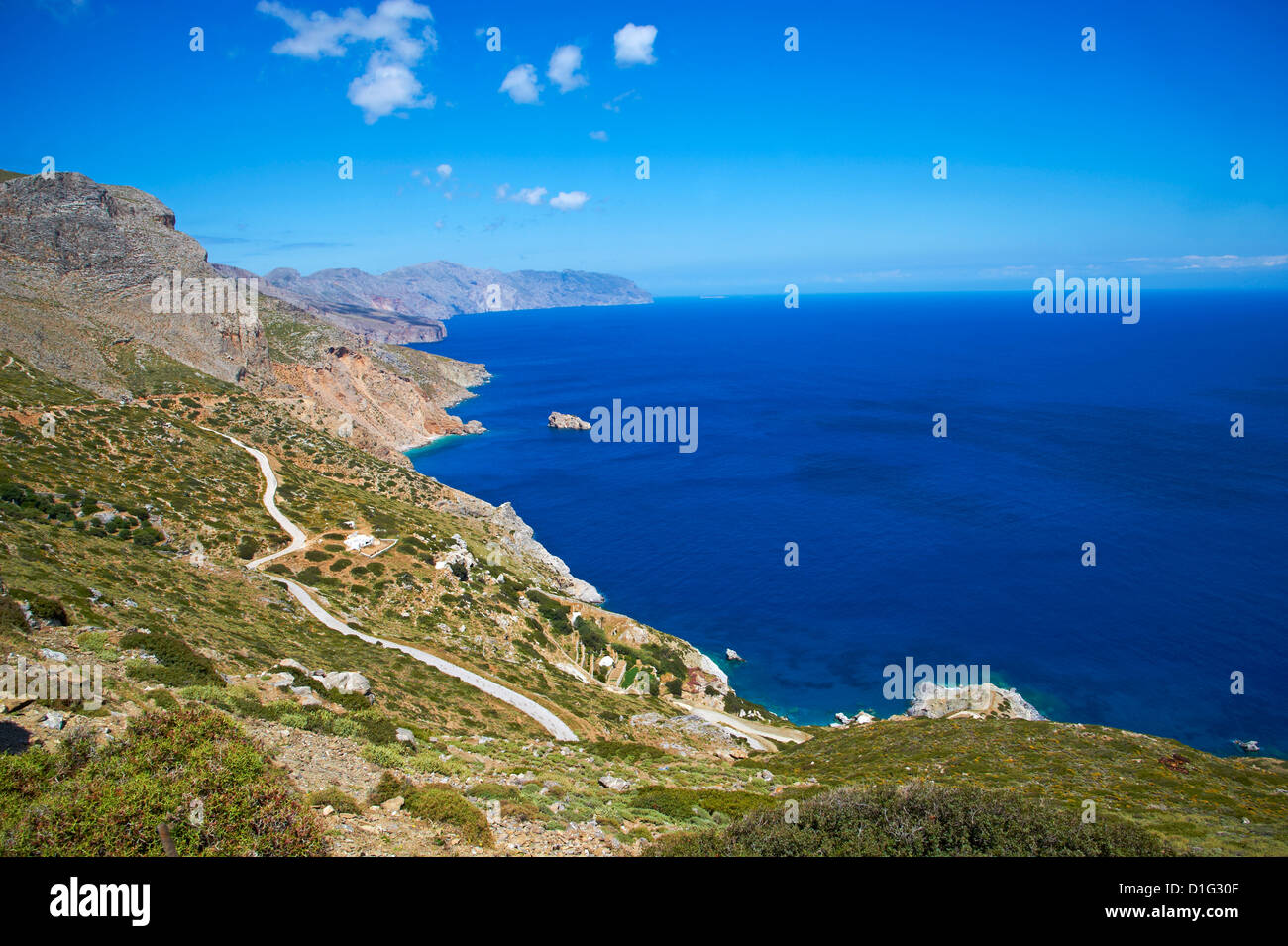 Amorgos, Cyclades, Aegean, Greek Islands, Greece, Europe Stock Photo ...