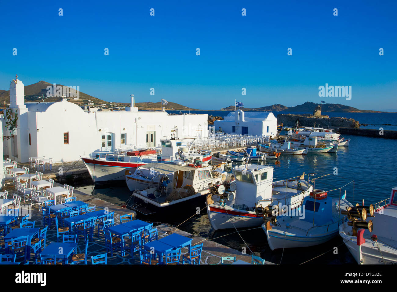 Port, Naoussa, Paros, Cyclades, Aegean, Greek Islands, Greece, Europe ...