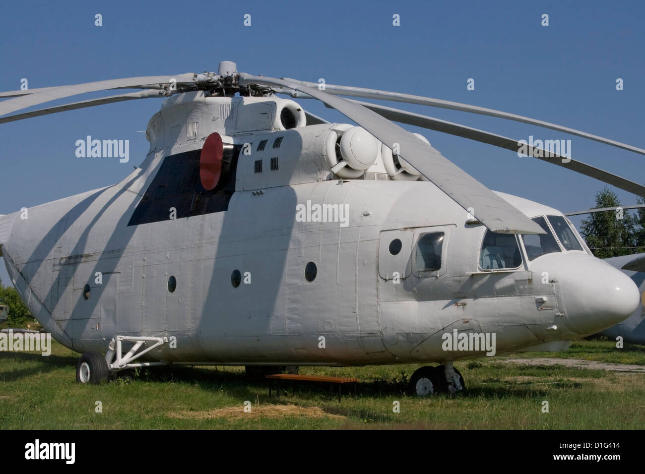 Old soviet helicopter MI-26 Stock Photo - Alamy