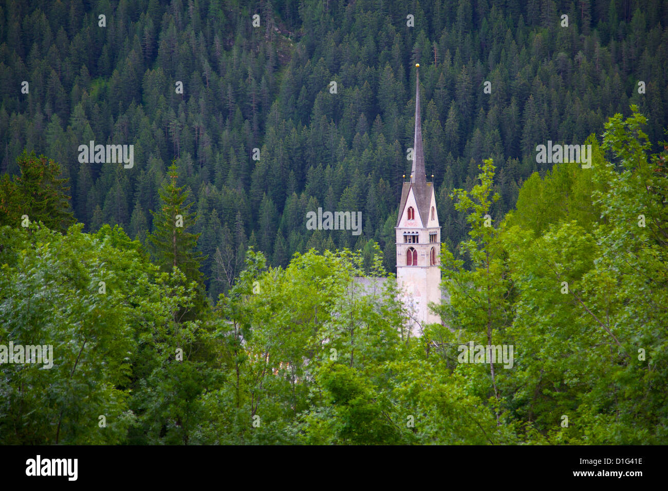 Church Vigo Di Fassa Fassa Valley Trento Province Trentino Alto Adigesouth Tyrol Italian
