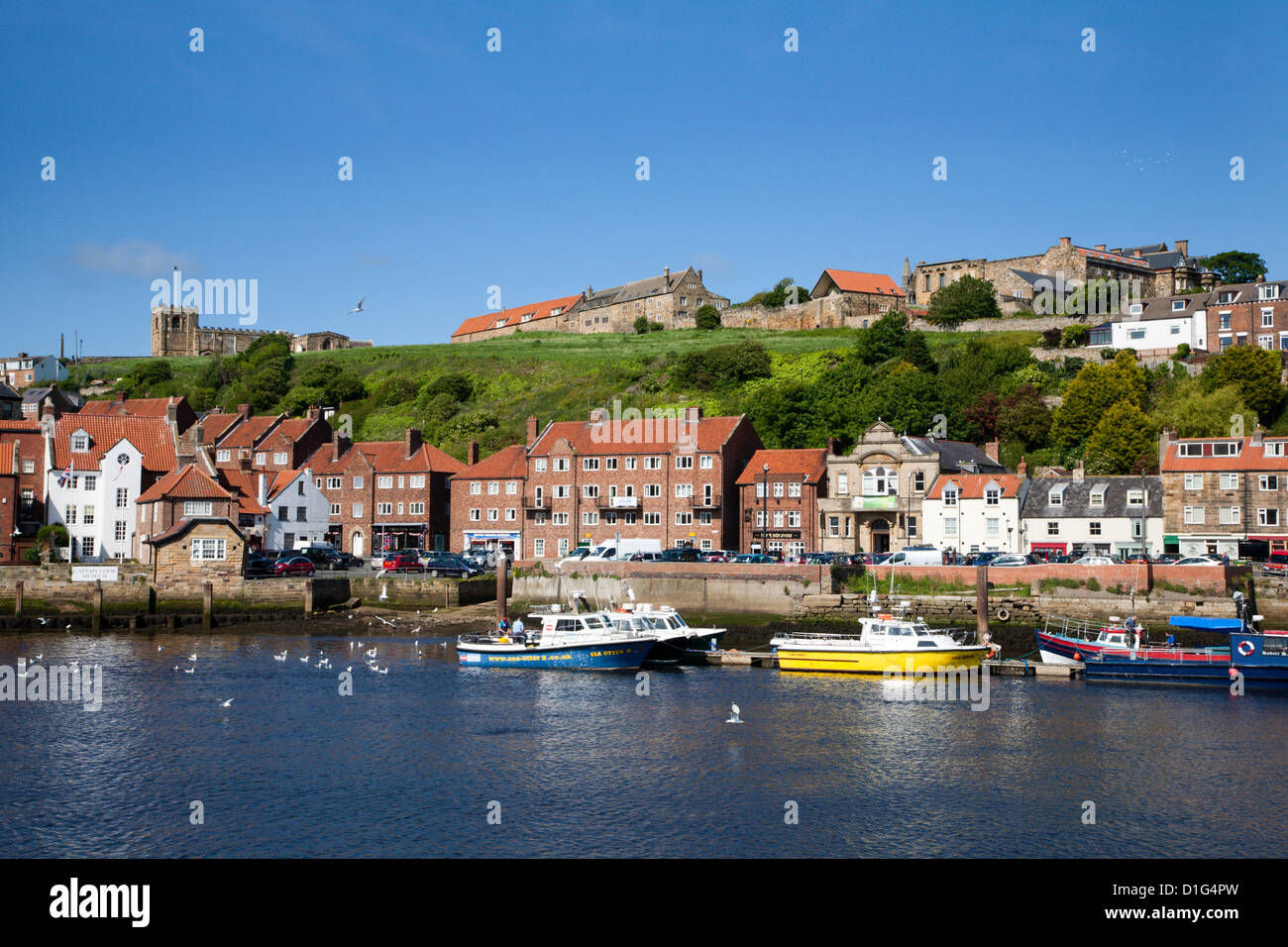Harbor with st marys church hi-res stock photography and images - Alamy