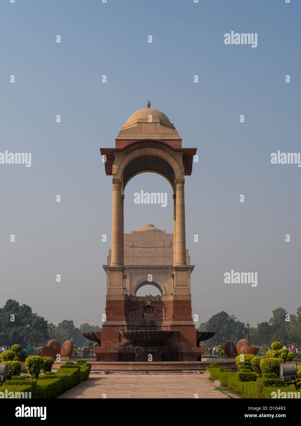 India Gate pavillion New Delhi India Stock Photo - Alamy