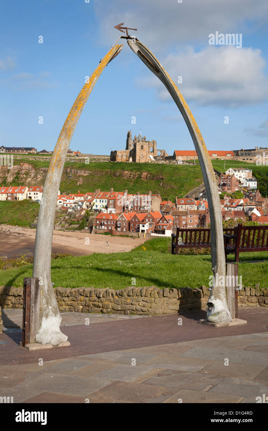 The Whalebone Arch at Whitby, North Yorkshire, Yorkshire, England ...