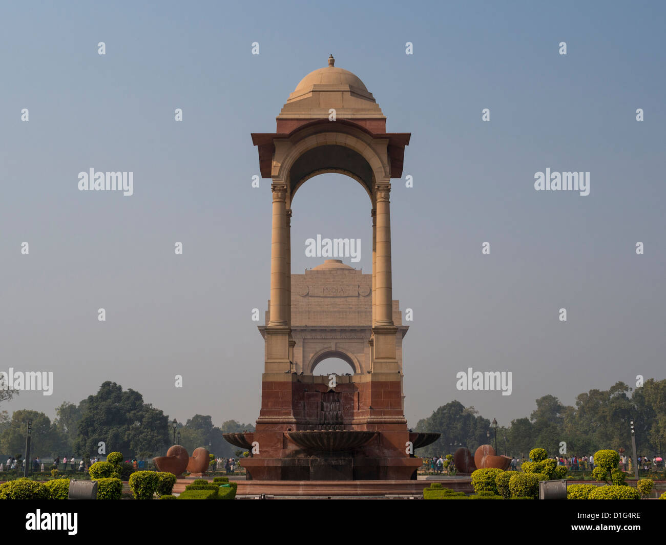 India Gate pavillion New Delhi India Stock Photo - Alamy