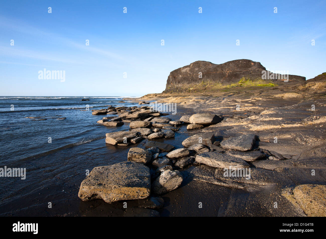 Saltwick Nab in Saltwick Bay, near Whitby, North Yorkshire, Yorkshire ...