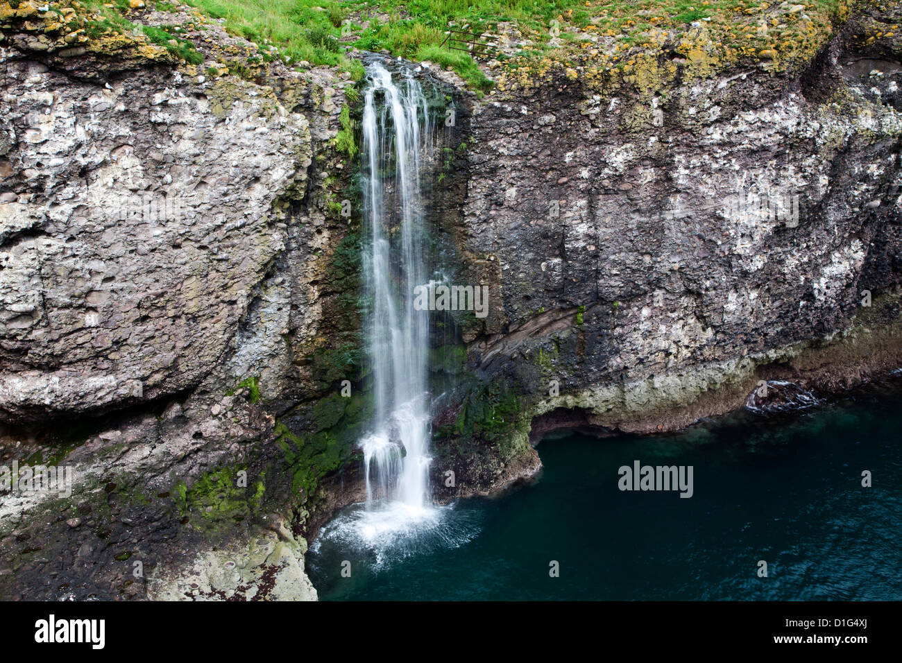 Crawton Burn Waterfall at Trollochy, Crawton, Aberdeenshire, Scotland ...
