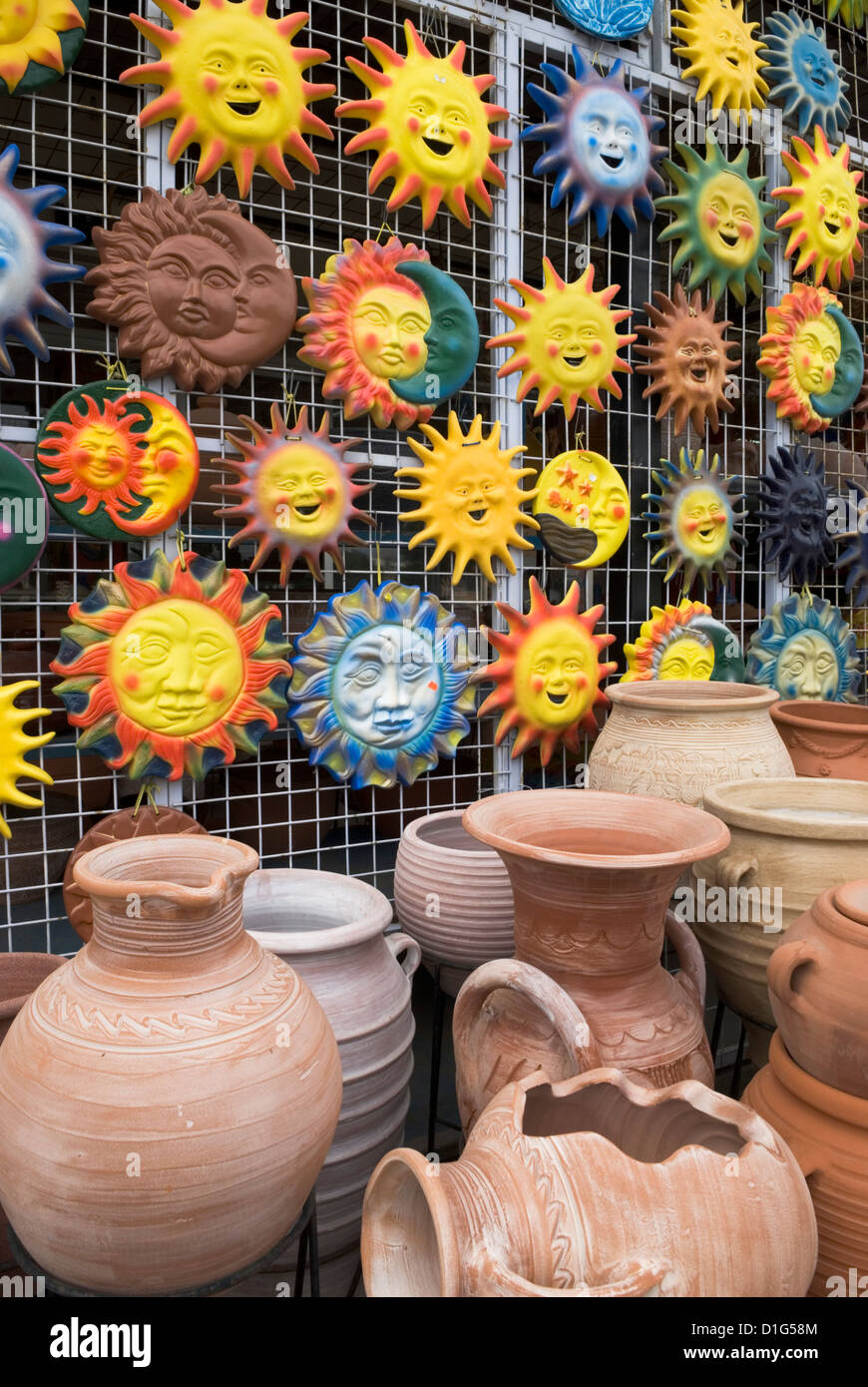 Pottery souvenirs, Paphos, Cyprus, Europe Stock Photo - Alamy
